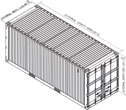 SEA BOX | 20’ x 8’6” in Dry Freight ISO Container Type 2