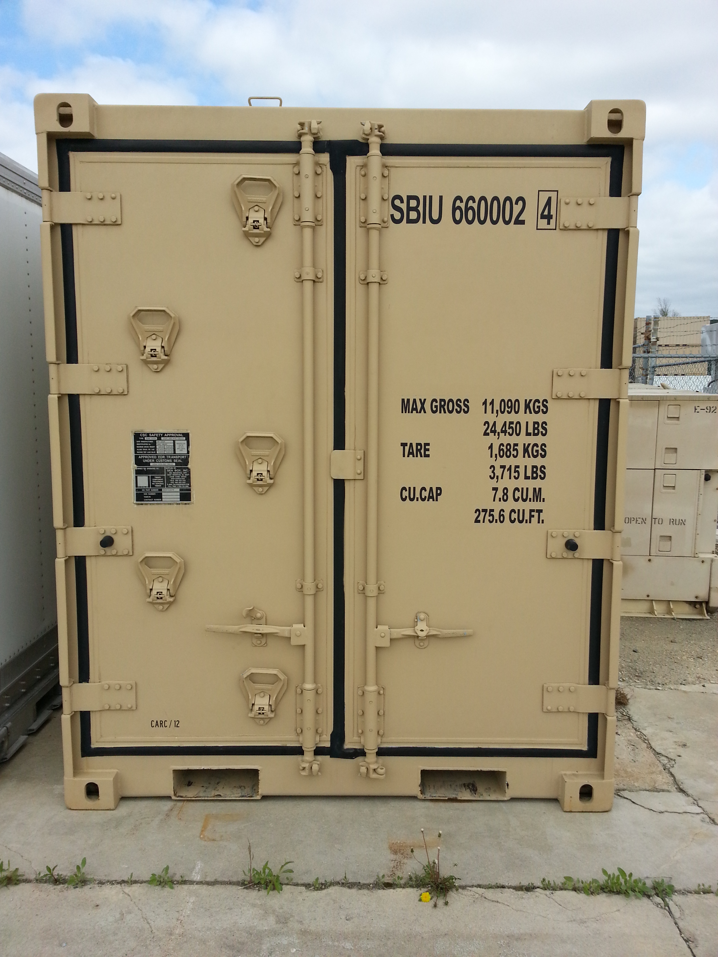 SEA BOX | Tricon Refrigerated Cargo Container Type 1 - MRU Reefer Unit